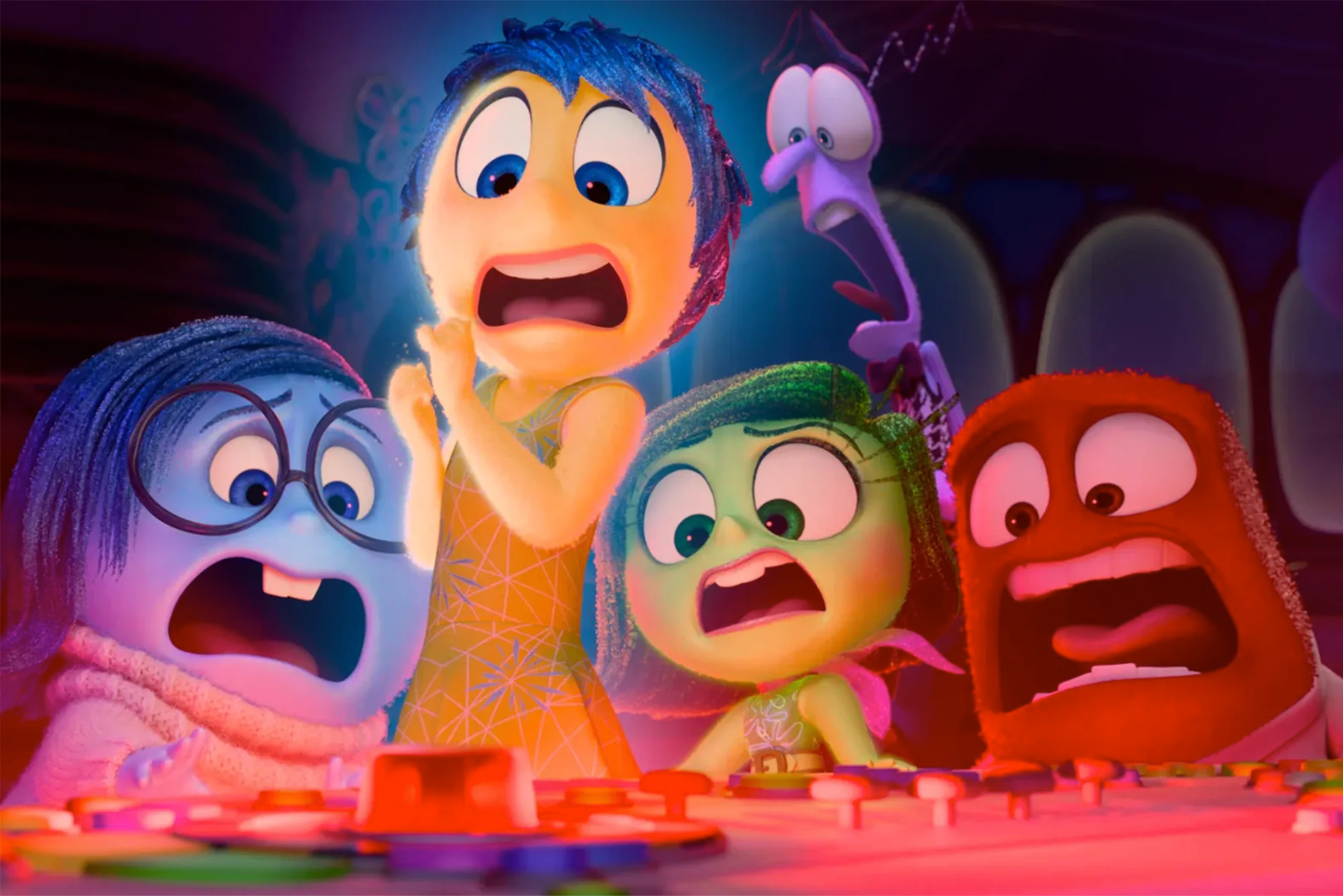 Qué significan los colores, con los personajes de la película Inside Out 2 | Domestika
